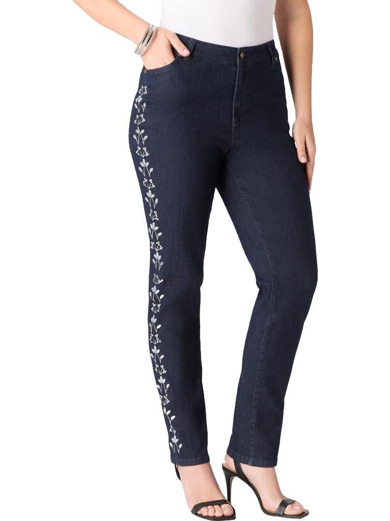 ROAMAN'S Roaman's Embellished Straight Leg Jeans